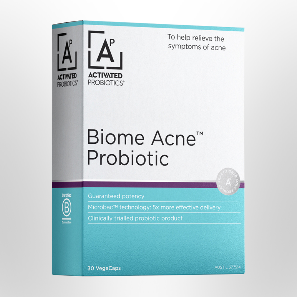 ACTIVATED PROBIOTICS Biome Acne Probiotic 30 Caps | Soltree Wholefoods