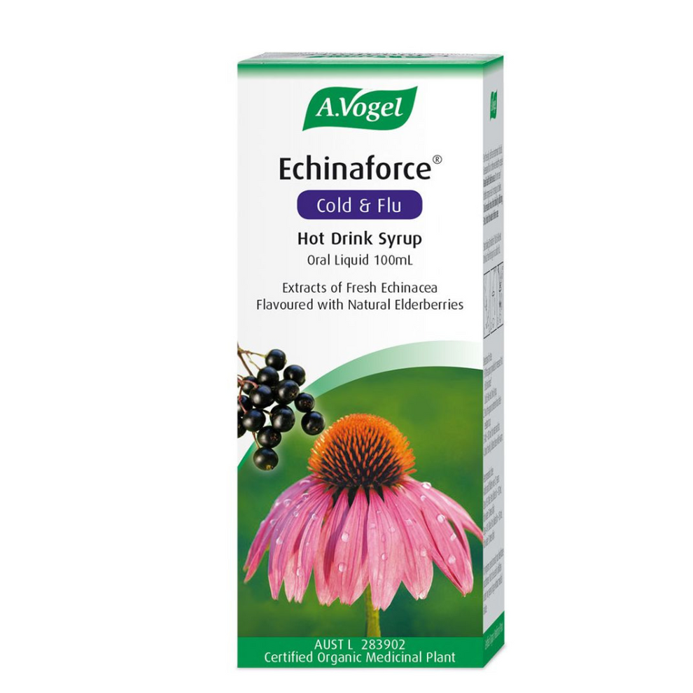 A.VOGEL Echinaforce 100ml Cold & Flu Hot Drink Syrup – Soltree Wholefoods