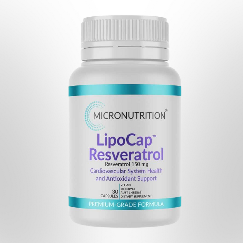 Micronutrition LipoCap Resveratrol 30 Vege Caps – Soltree Wholefoods