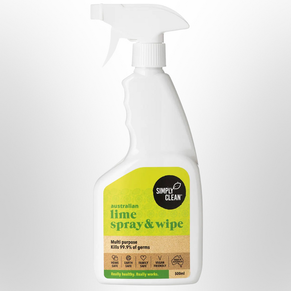 SIMPLY CLEAN Spray & Wipe Lime 500ml – Soltree Wholefoods