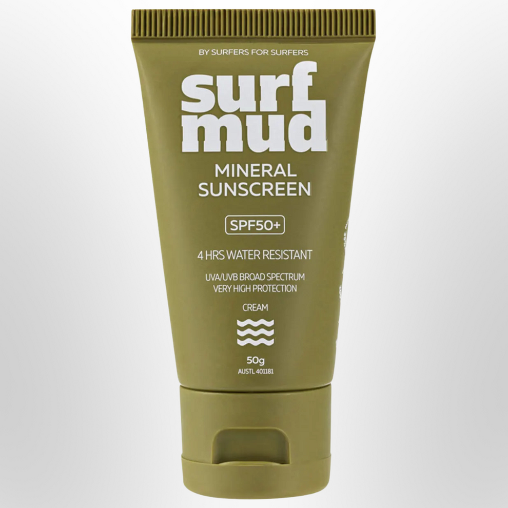 SURFMUD Mineral Sunscreen SPF50+ Tube 50g – Soltree Wholefoods